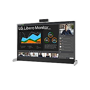 LG 27'' 27BQ70QC-S 27-inch QHD Libero Monitor with Detachable Full HD Webcam, 27-inch QHD (2560 x 1440) IPS Display