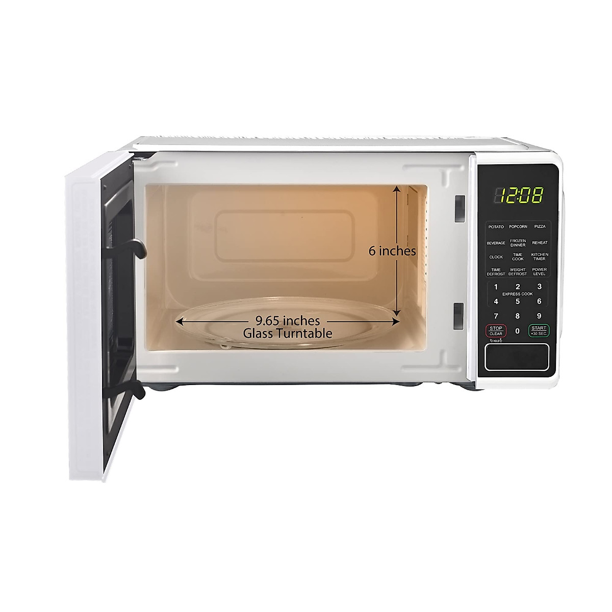0.7 cu. ft. Countertop Microwave Oven, 700 Watts (Color : White)