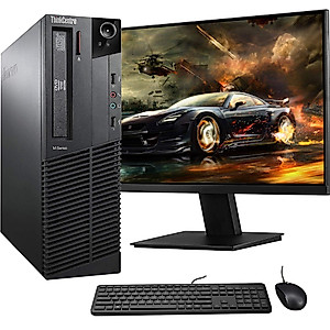 Lenovo Small Form Computer Desktop PC, Intel Core i5 3.10 GHz, 16GB Ram, 120GB SSD, 1TB Hard Drive,Wifi | Bluetooth, HDMI, New 27" LED Monitor, NVIDIA GeForce GT 1030 2GB DDR5, Win 10 (Renewed)