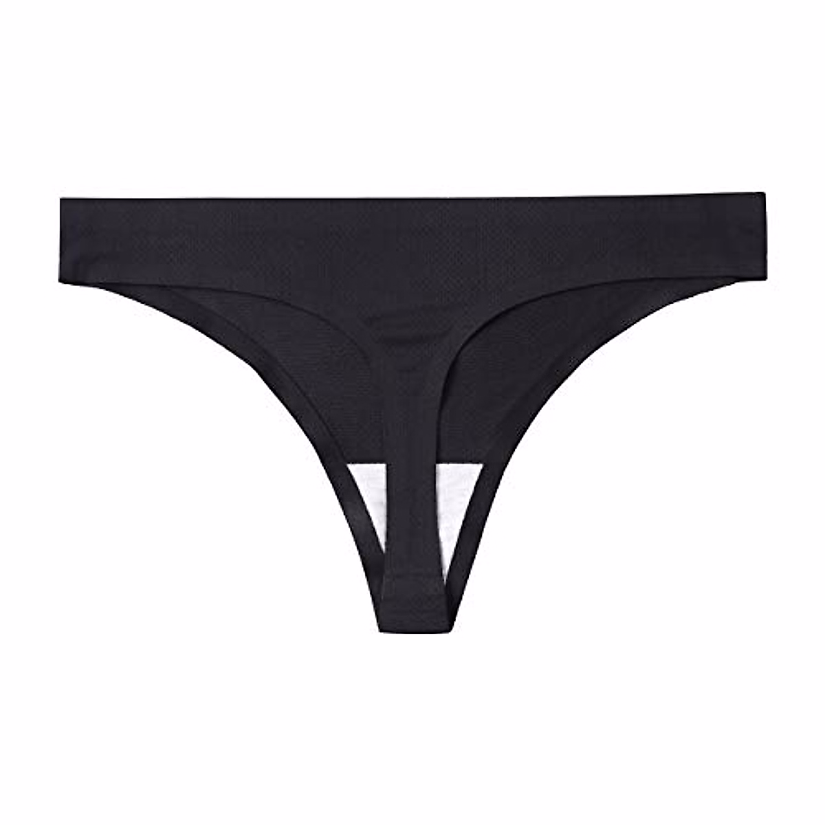 voenxe Seamless Thongs for Women No Show Thong Underwear Women 5-10 Pack (5 pack black, Small)