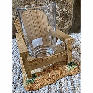 RuShi Nautical Bathroom Accessory Set, 5 pcs; 1 Lighthouse Hand Soap Holder; 1 Beach Tent Toothbrush Container; 2 Beach Chairs Glass Holders and 1 Starfish Themed soap Dish