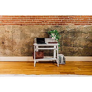 OneSpace Lennox Hutch Computer Desk, White