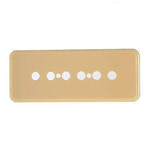 Musiclily Pro Plastic 50mm P90 Soapbar Guitar Pickup Covers for Import LP SG Electric Guitar, Cream (Set of 2)
