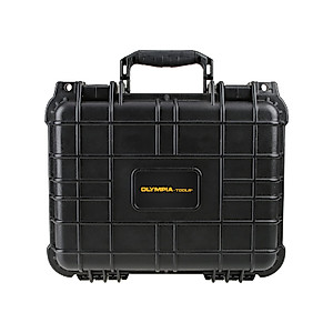 Olympia 13.47" Waterproof Hard Case with DIY Customizable Foam, Fit use of Gear, Equiment, Camera and so on