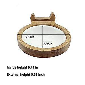 Hamster Food Bowl Ceramic Water Bowl Hanging Crates Mini Pet Bowl for Hamster Mice Bird Guinea Pig and Other Small Animals（2 Pack）