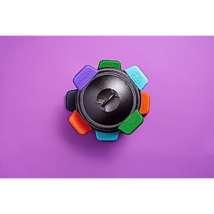 Lodge BOLD Silicone Assist Handle Holder - Dishwasher Safe Hot Handle Holder Upgraded Design for Lodge BOLD Products Only - Heat Protection Up to 450° - Vibrant Red