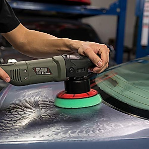 Chemical Guys BUFX113HEX6 Hex-Logic Quantum Medium-Heavy Cutting Pad, Green (6.5 Inch Pad made for 6 Inch backing plates)