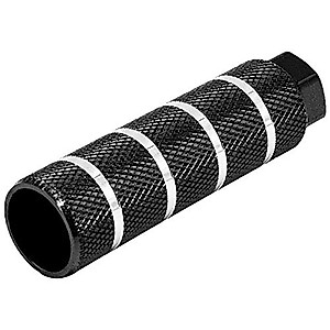 wansha Bike Pegs - High Strength Alloy Foot Pegs for BMX and Bicycle (Striped Black, 2pairs)