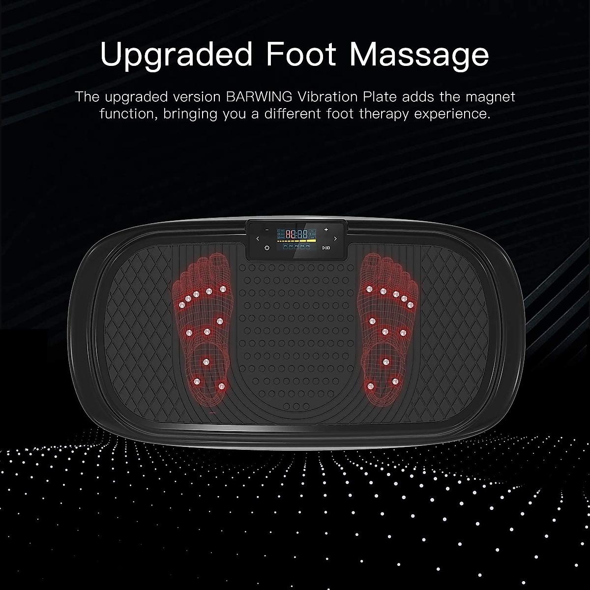 BARWING 4D Vibration Platform, Micro Vibration, Whole Body Workout Machine, Home Training Machine Equipment Balance Trainer with Remote Control Black-Black