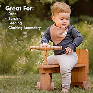 8-Pack Muslin Bibs, Baby Bibs for Boys, Girls - Bandana Bibs, Muslin Baby Bibs, Baby Girl Bibs, Baby Boy Bibs, Baby Drool Bibs, Newborn Bibs, Drooling, Teething Bibs, Infant Bibs, Unisex Bibs (Spice)