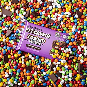 FITCRUNCH Loaded Cookie Protein Bar, High Protein, Gluten Free, Protein Snack (12 Cookie Bars, Chocolate Deluxe)