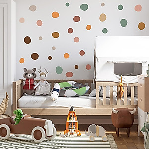 Vgaruint Irregular Polka Dots Boho Wall Stickers - Playroom Wall Decals, Kids Wall Decal, Nursery Wall Decals (Wall Deco DOT)