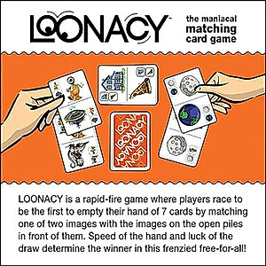 Loonacy Card Game - Maniacal Matching for 2-5 Players
