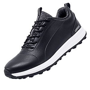 EHQZN Spikeless Golf Shoes Men Waterproof Golf Shoes Comfortable Breathable Golf Footwear Mens Golf Sneakers Golf Walking Shoes