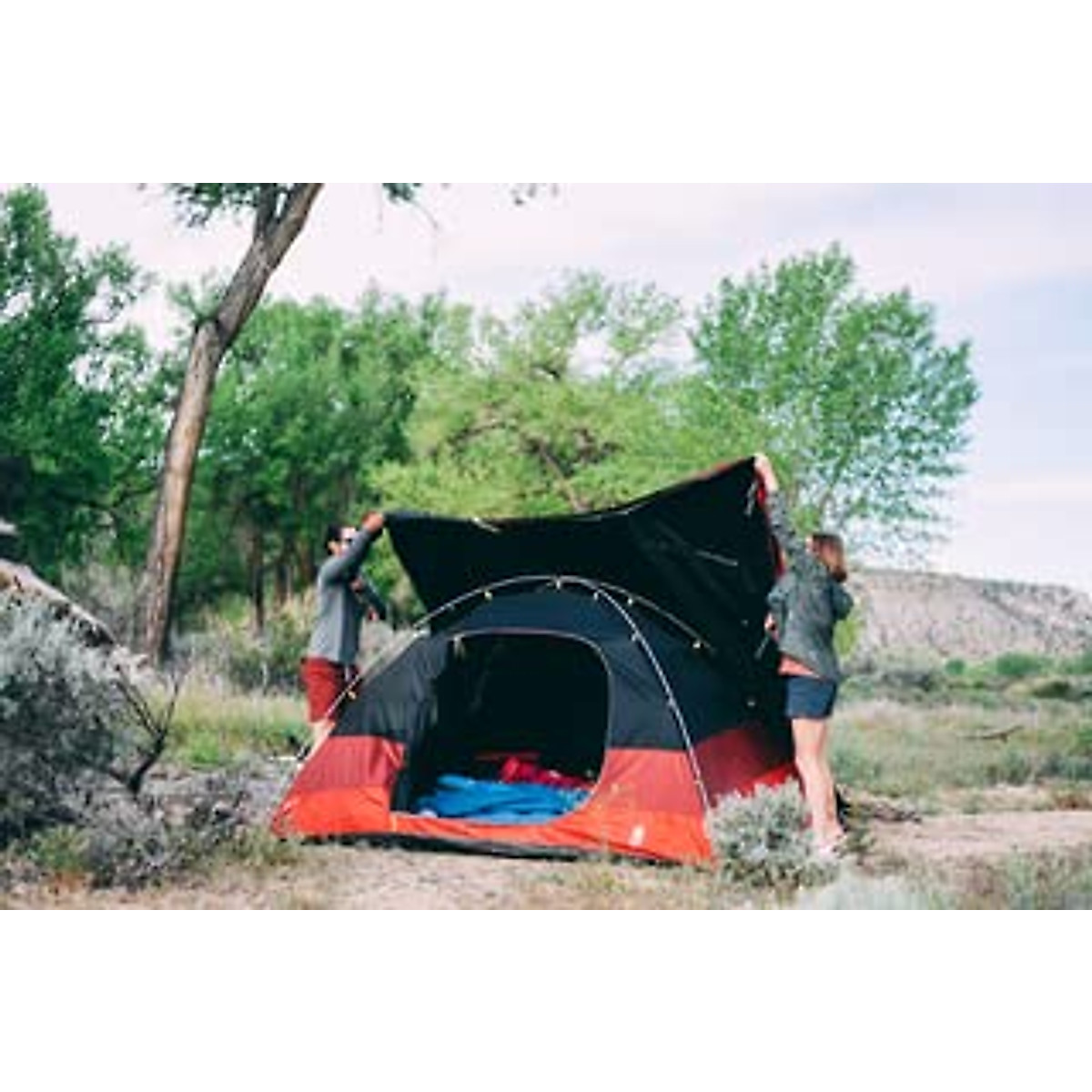 Sierra Designs Alpenglow 6 Person Tent for Camping Constructed with Twilight Tech to Block 98% of Sun Rays – Easy Setup – Large Interior – Great for Family Camping…