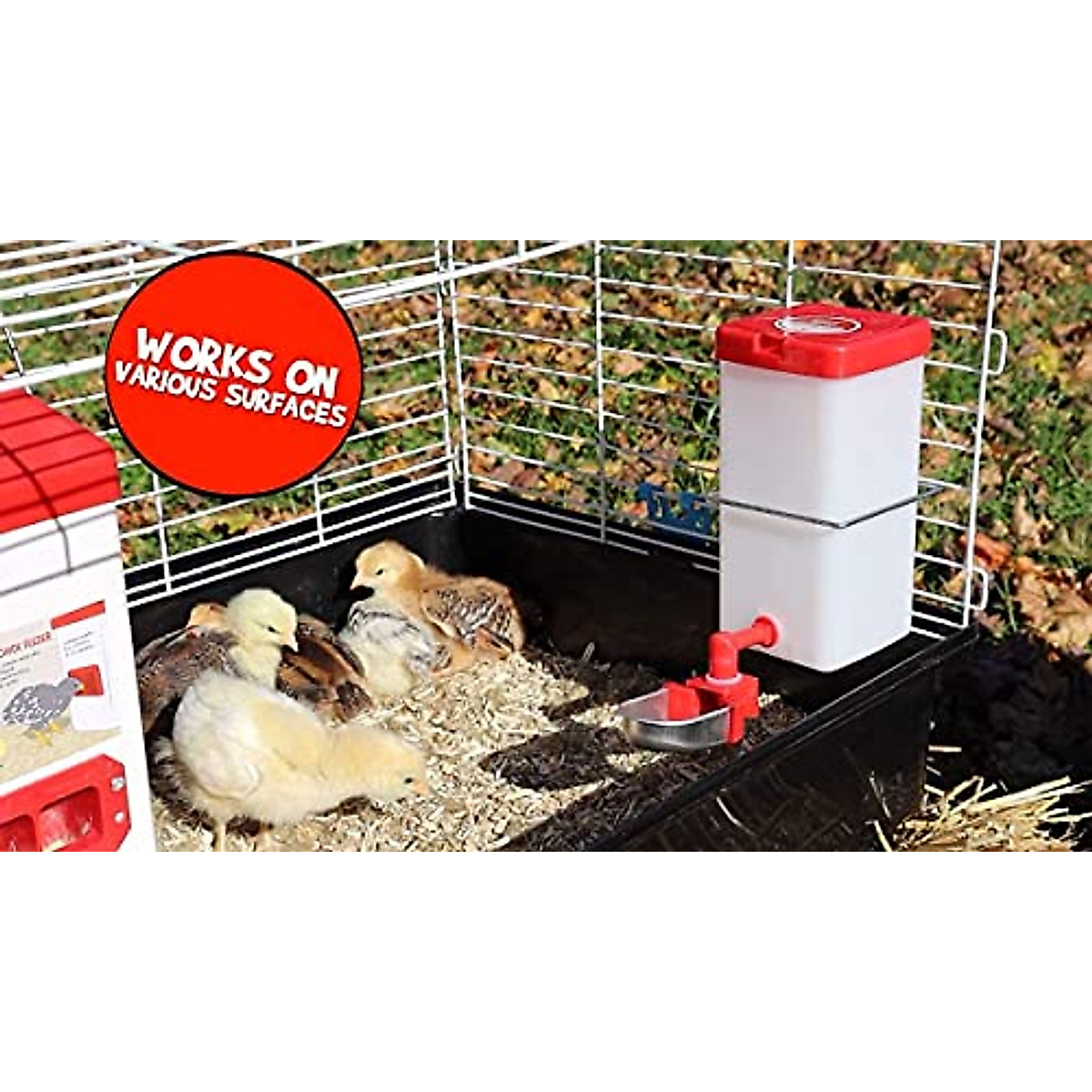 No-Drip 32 Oz Small Animal Drinking Bottle with Metal Cup for Small Pet/Bunny/Ferret/Hamster/Guinea Pig/Rabbit/Chinchilla/Mouse/Rat. BPA-Free.