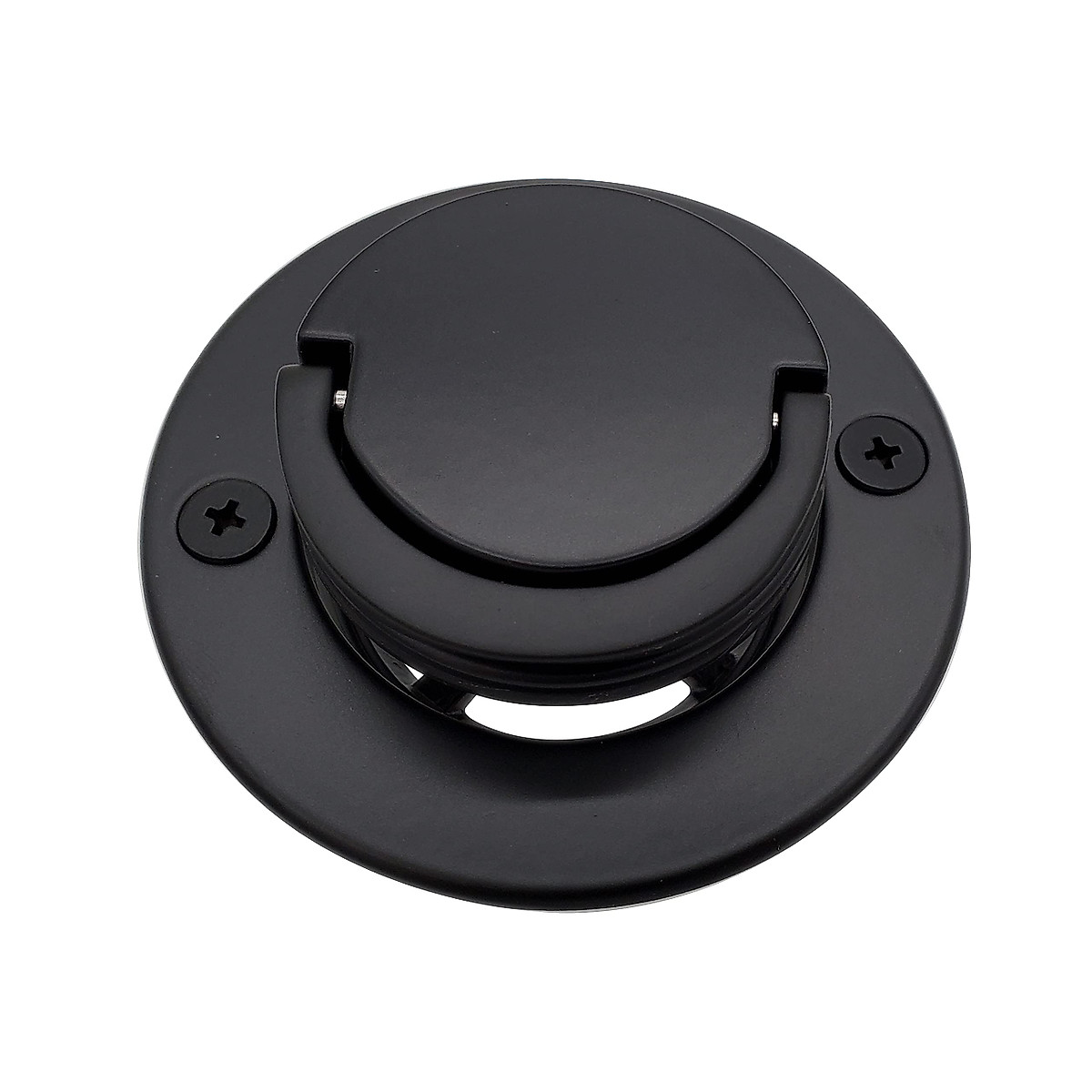 Westbrass D3201-62 Roman Tub Drain Trim with 4-1/4" OD Tile Square, Matte Black