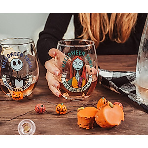 Disney The Nightmare Before Christmas 20-Ounce Stemless Wine Glasses | Set of 2