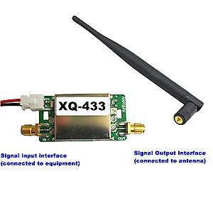 Two-Way Lora Signal Booster, 433MHz /510MHz /868MHz JMT Power Signal Amplifier Module WiFi Range Extender Transmitting & Receiving for Lora Router Ethernet RC Drone (IOT-433MHz SMA)