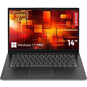 Lenovo Newest V14 Gen-4 Laptop for Business or Student, 1TB SSD Storage, AMD Ryzen 5 7520U (Beat i5-1135G7), 14" FHD Display, Dolby Audio,HDMI,Type-C,Ethernet,Win11 PRO,w/WOWPC 500GB Hard Drive Bundle