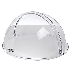HUBERT Round Chafer Cover Polycarbonate Rolltop - 18 3/4 Dia x 9 1/2 H