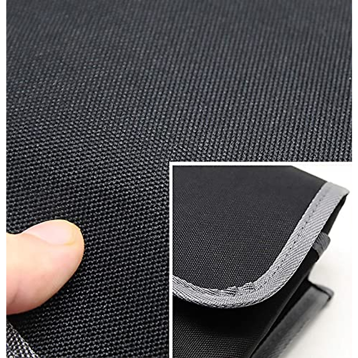 KLEVERISE Car Trunk Hanging Organizer, Backseat Storage Bag 3 Adjustable Shoulder Straps Foldable Car Trunk Grocery Organizer Accessories for Car SUV Van