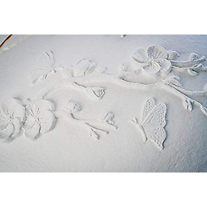 Biodegradable Urn for Human Ashes (Orchard Butterfly) Water Burial Urn, Urn Floats in Water, Urn for Cremation, Ocean Water Scattering Urn for Ashes, Floating Urn, Earth Memorials, Adult Large W-306