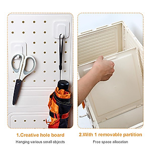 JONKASIPA Storage Bins with Lids and Doors, Closet Organizers and Storage with Wheels, Collapsible Stackable Storage Boxes, Large Plastic Foldable Storage Box for Home Office Bedroom-2pack