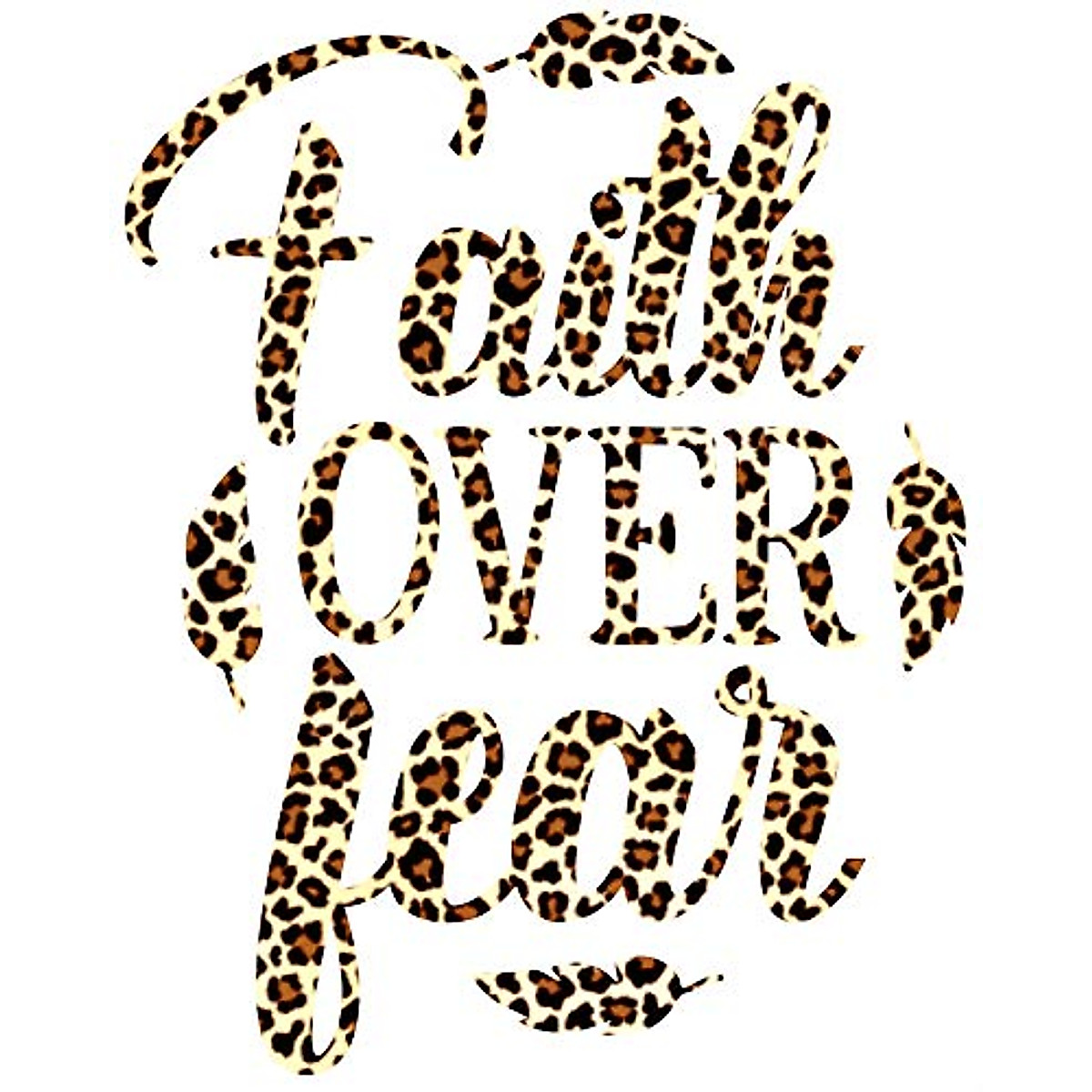 Faith Over Fear Decal, Christian, Water Bottle Decal, Car Window Sticker, Faith Sticker, God, Believer, Laptop, Tumbler, Choose Size & Color