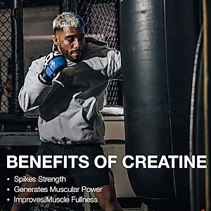 RAW Nutrition Creatine Monohydrate Powder, Unflavored (30 Servings) - Micronized Creatine Monohydrate Supplement for Workout Performance, Build Muscle & Strength - Creatine Powder for Men & Women