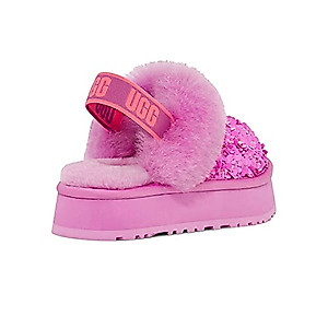UGG Girls K FUNKETTE Chunky Sequin Slipper, ECHINACEA, 6 Big Kid