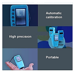 Colorimeter, 4/8mm Portable Colorimeter Color Analyzer Digital Precise LAB Color Tester Color Difference Meter TFT Color Display WR10 Series(4mm WR-10QC)