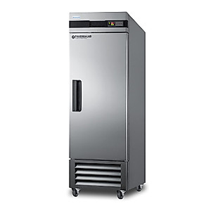 Summit Appliance ARS23ML Pharma-Vac Performance Series 23 Cu.Ft. Upright Pharmacy All-refrigerator in Stainless Steel with Automatic Defrost, Factory-installed Lock, Digital Thermostat