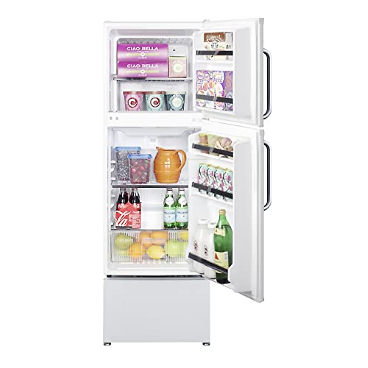 Summit Appliance FF711ESAL 19 inches Wide Senior Living Refrigerator-Freezer, Towel Bar Handles, No-Frost Operation, Interior light, ADA Compliant, Anti-tip Bracket, Adjustable Thermostat, White