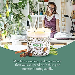 Magnificent 101 Money Cash Flow Boost Large Glass Candle 14oz