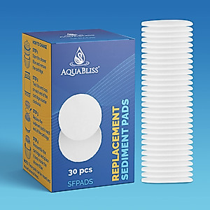 AquaBliss Shower Filter Sediment Pads - Protect your Skin & Hair from Rust, Dust, Sand and other impurities in your water. Compatible with SF400 & SF500-30-Pack