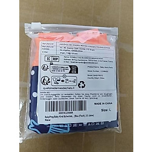 Leideur Baby Swim Nappies for Kids Cover Diaper High-Waisted Swimming Shorts (2-3 Years, Blue (Fish))