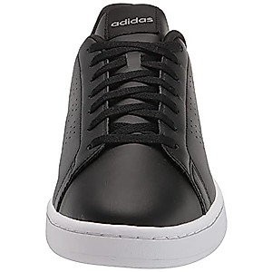 adidas Men's Advantage Racquetball Shoe, Black/Black/Grey, 10