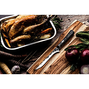 Forged Brute Boning knife, 5.9 inch, handmade, in wooden giftbox