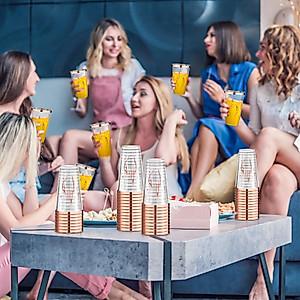 Yaomiao 50 Pcs16 oz Bachelorette Party Cups Ring Finger Reusable Cups Bridal Favors Cups for Bridal Shower Engagement Bridal Shower Favors for Cold Drinking, Events, Parties
