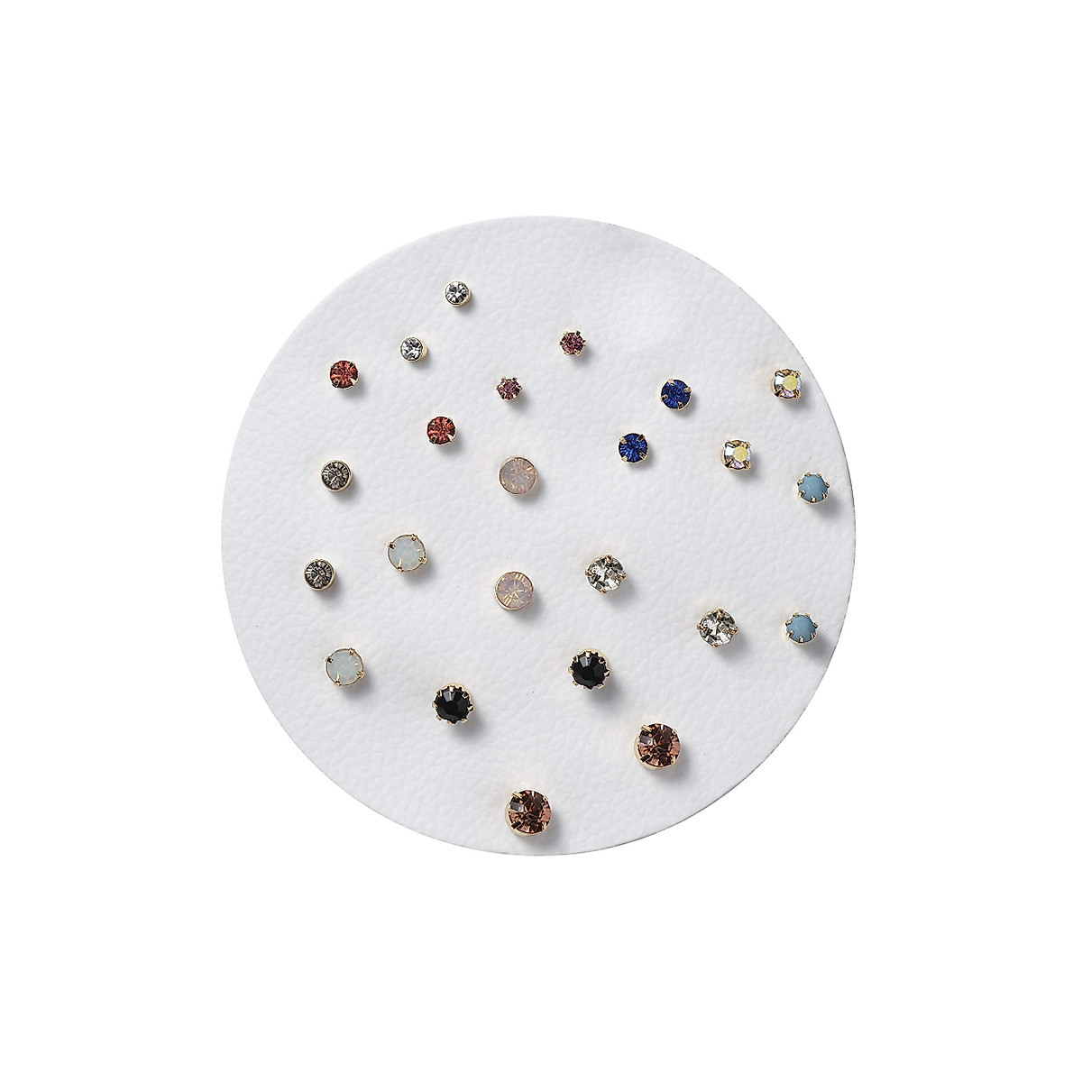 Aboutdaisy 12 Pairs Acrylic Stud Set Earrings for Women, Diverse Colorful Hypoallergenic Fashion Jewelry for Special Moments Christmas Valentines Mother's day Gift