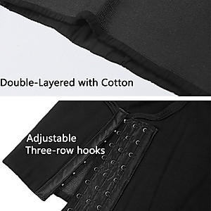 XUJI Women Tomboy FTM Transgender Trans Elastic Band Colors Chest Binder Tank Top (Black, S)