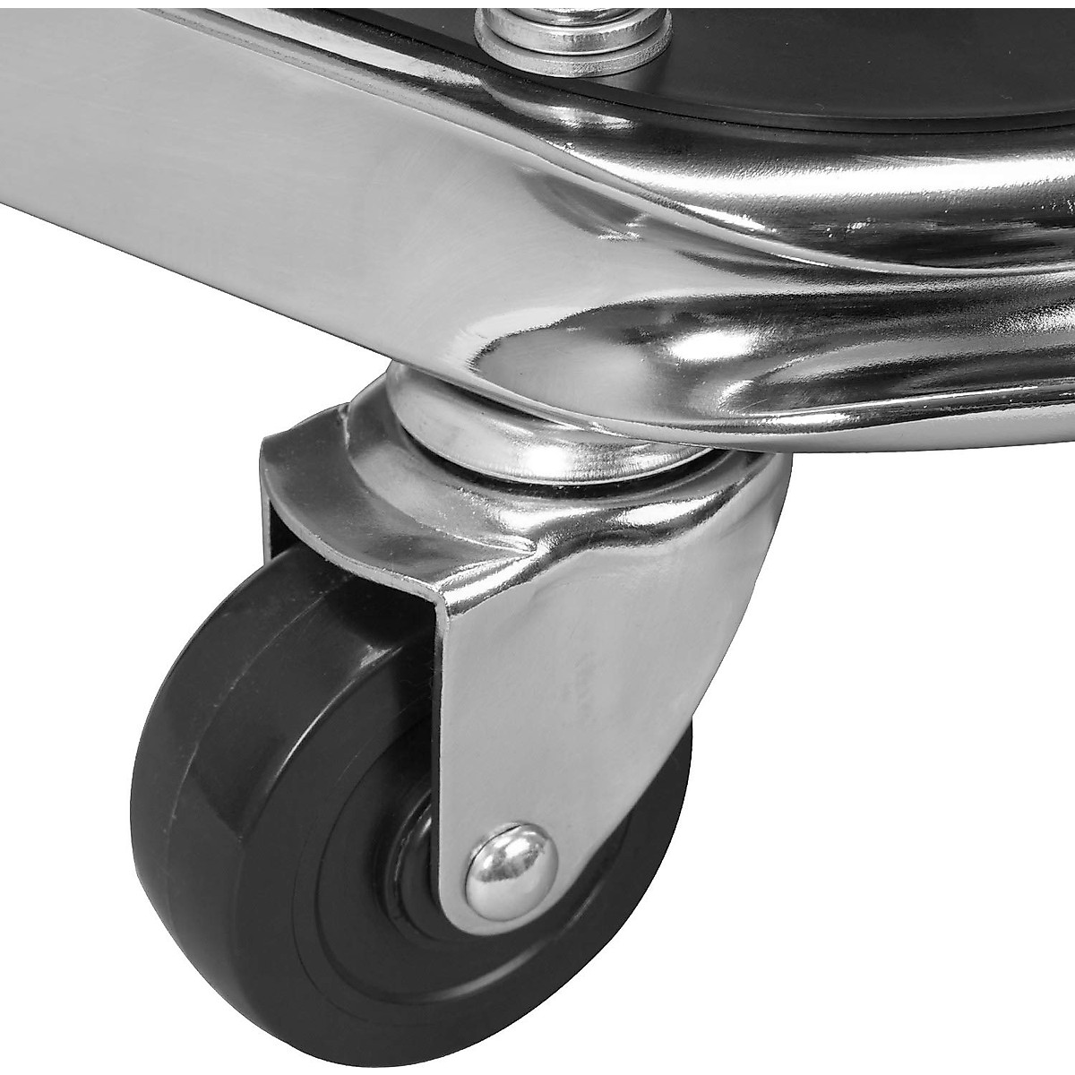 AR7451B Torin Heavy Duty Rolling Creeper Garage/Shop Seat: Padded Mechanic Stool with Tool Tray Storage and Cup Holder, Black