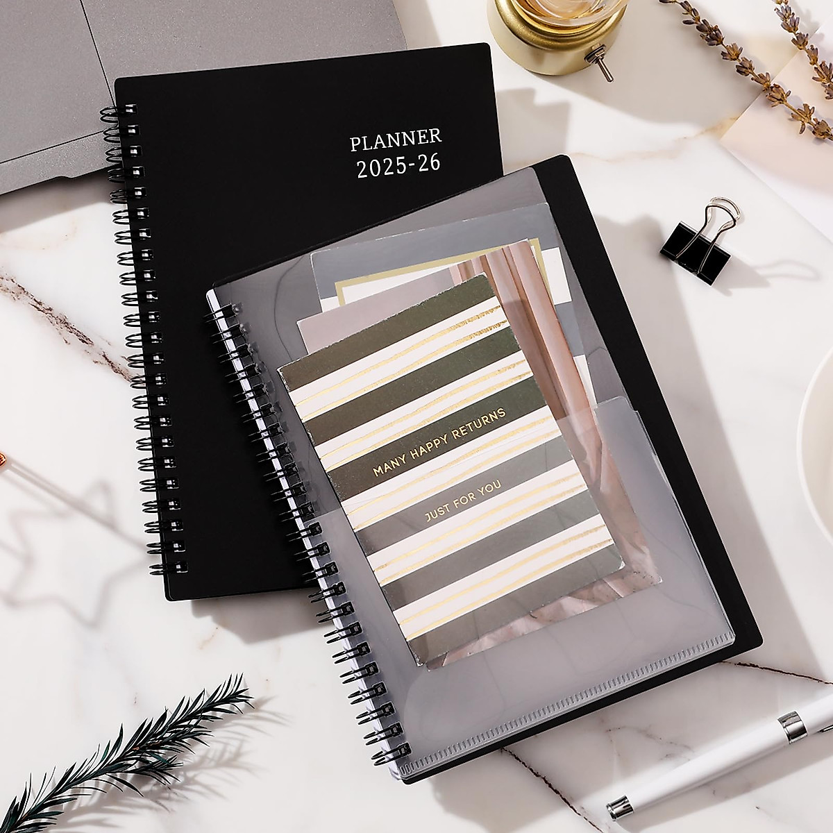 2023 Planner - 2023 Planner with Weekly and Monthly Spreads, Jan 2023 - Dec 2023, 6.25" × 8.3", Strong Twin-Wire Binding, Round Corner, Improving Your Time Management Skill