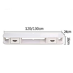 IBOWZ Floating TV Stand Cabinet Wall Hanging Tv Cabinet,Density Board Paint Wall Mounted Media Centre,Living Room Bedroom Background Wall Rack Small Apartment