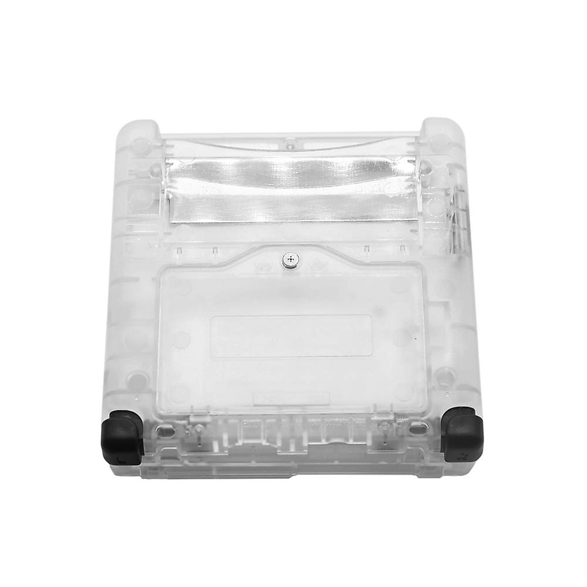 Cowhilan Replacement Clear Full Housing Shell Case Compatible with Gameboy Advance SP GBA SP Console, Send with Game Card Shell, Transparent