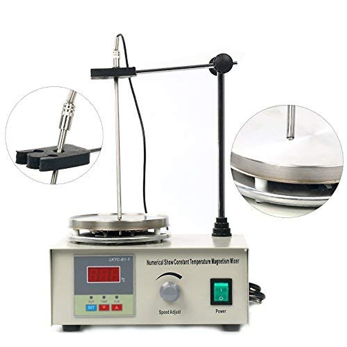 YaeCCC Magnetic Stirrer Hotplate with Heating Plate 85-2 Digital Magnetic Mixer AC 110V