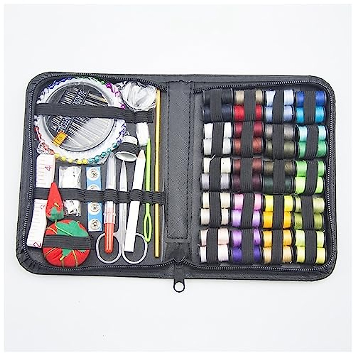 IRDFWH Sewing Combination 40 Threads Sewing Kit Home Travel 129 Pieces Sewing Set Tools