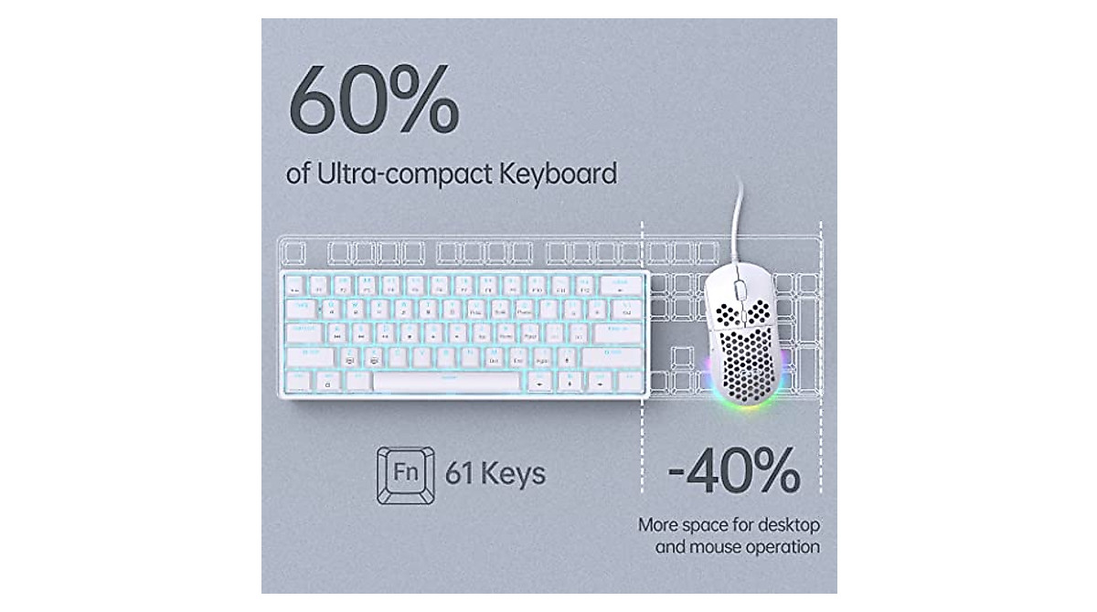 Buy DIERYA DK61SE 60% Mechanical Gaming Keyboard - Compact, RGB
