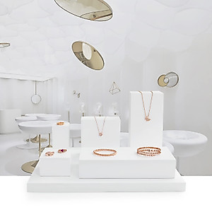 Oirlv Solid Wood Minimalism Style Jewelry Display Stand Showcase Jewelry Organizer Square Holder (SM05205)